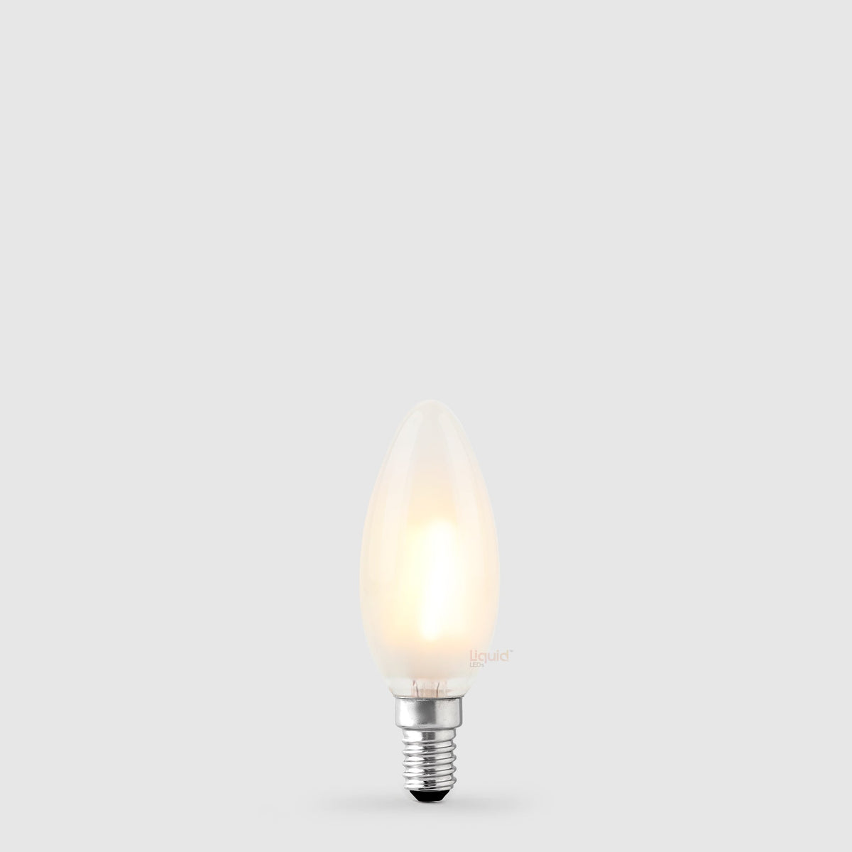 4W 12V DC Candle LED Bulb E14 Frost - Warm White Glow | LiquidLEDs ...