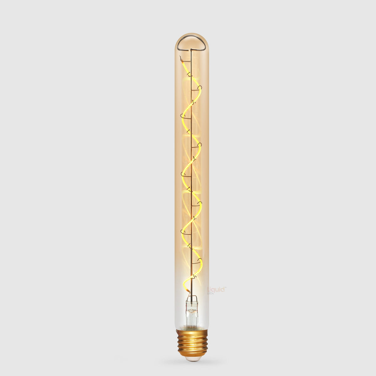 4W Vintage Spiral Tube T30 LED Bulb – Amber Glow | LiquidLEDs®