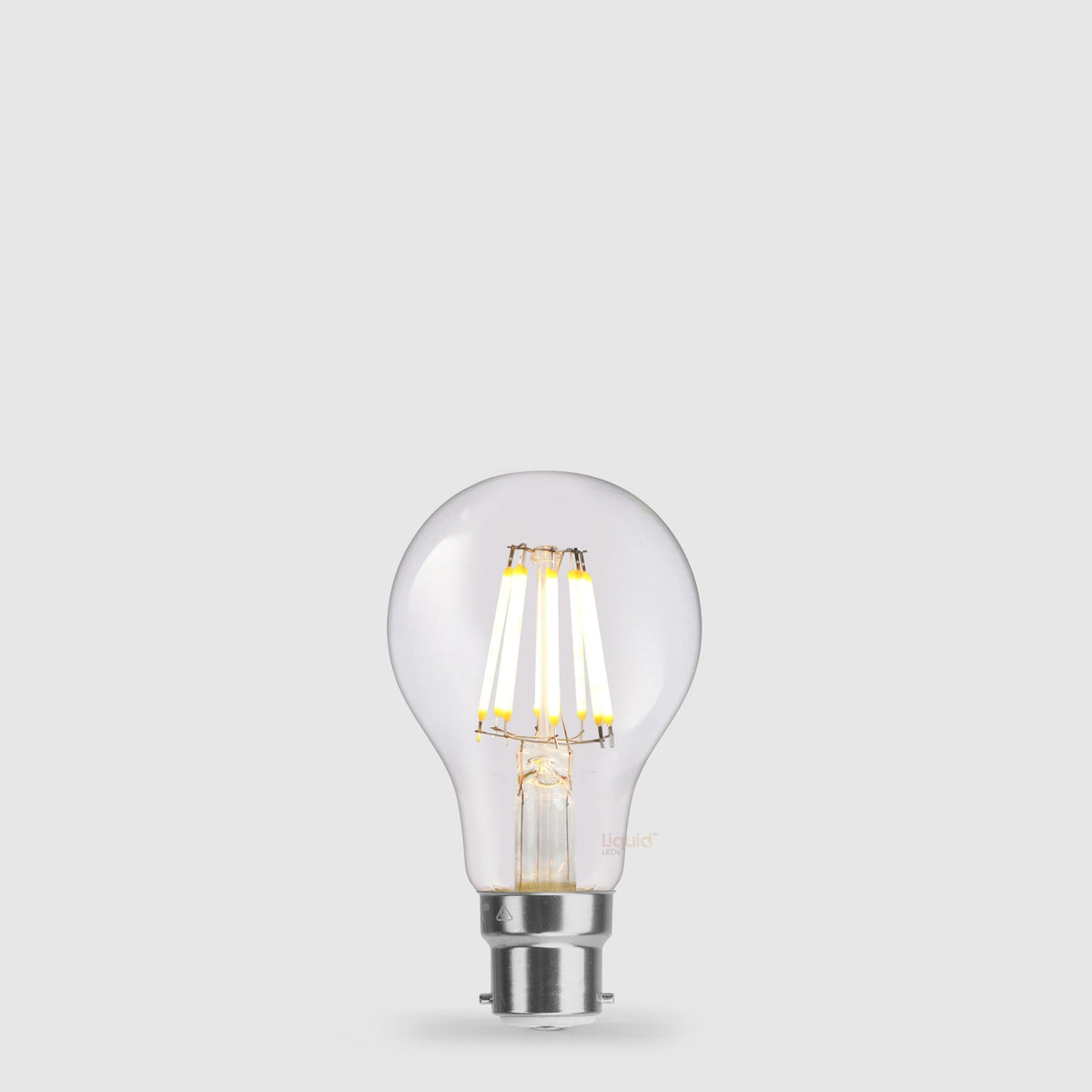 8W 12-24V AC/DC GLS LED Bulb B22 Clear - Warm White | LiquidLEDs ...