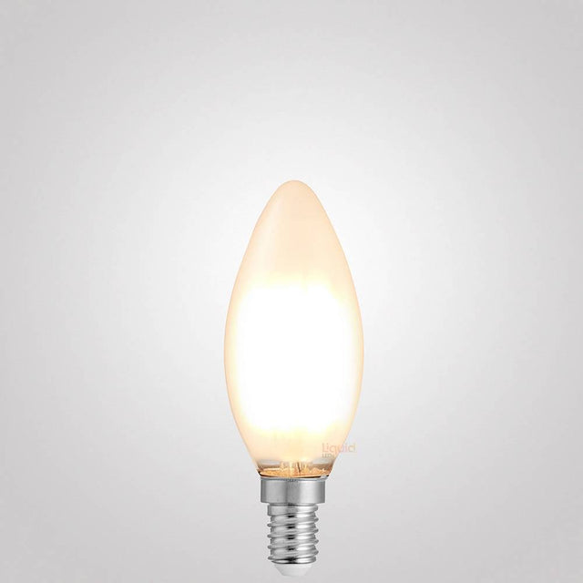 4W 12V DC Candle Dimmable LED Light Bulb E14 – Frosted | LiquidLEDs ...